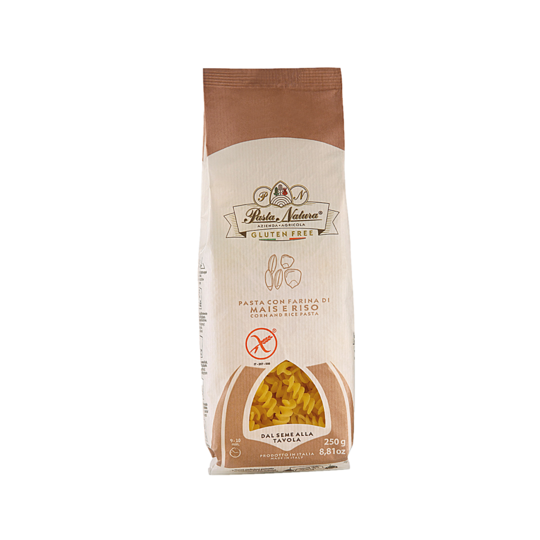 Gluten Free Corn & Rice Pasta-Fusilli - Nabat Organic
