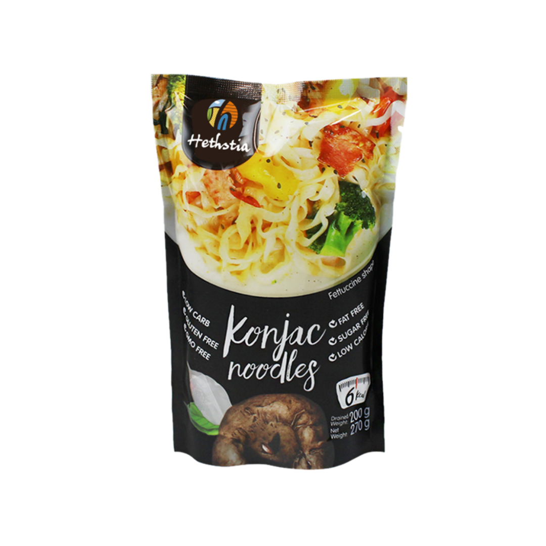 Instant Konjac Noodles - Fettucine Shape - Low Carb - Nabat Organic