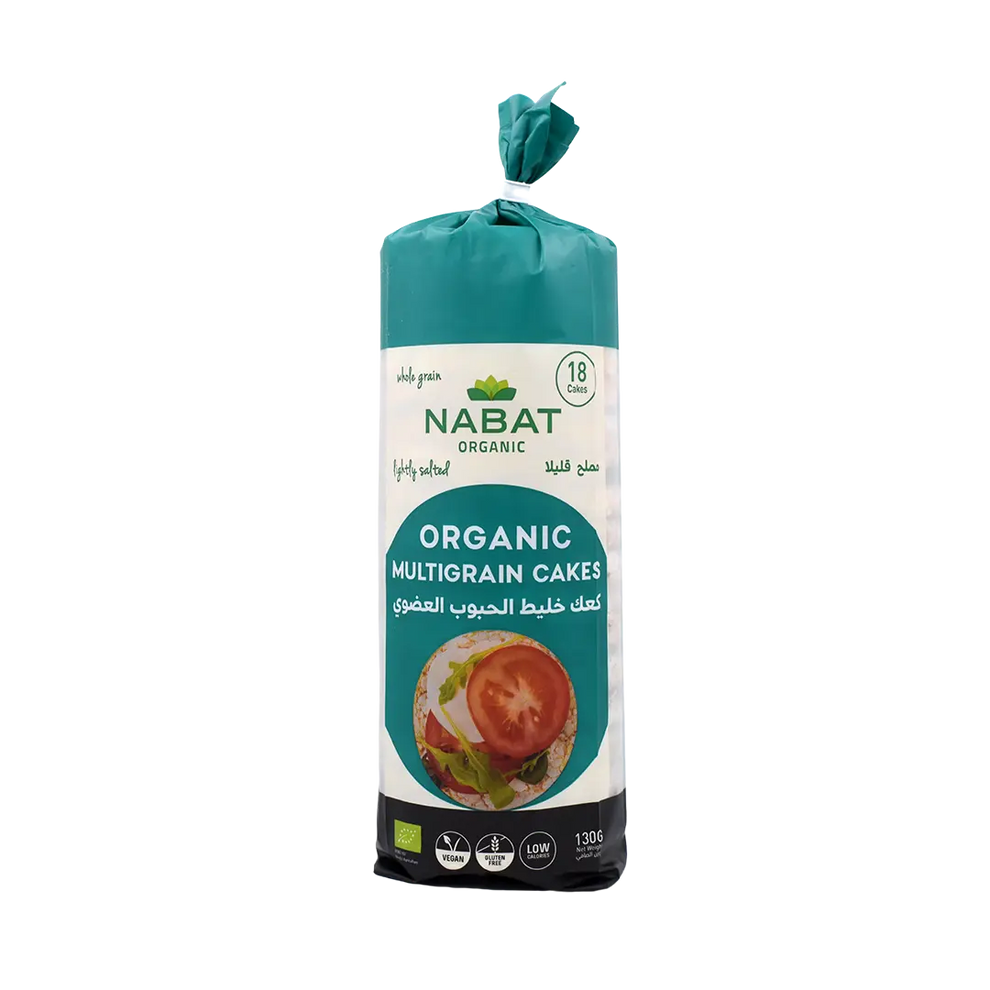 Organic Multigrain Cakes Lightly Salted - Nabat Organic