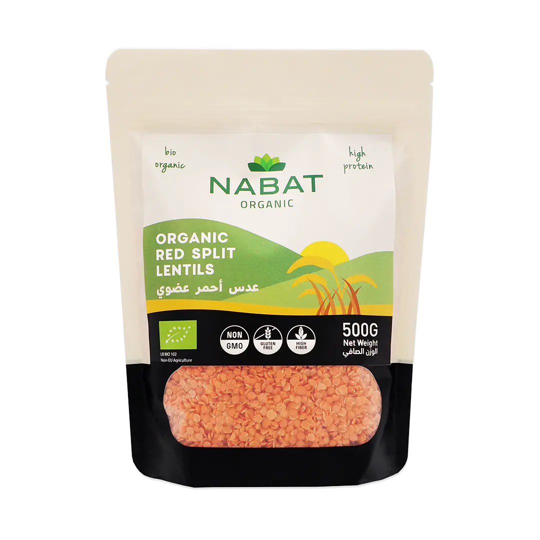 Organic Red Split Lentils - Nabat Organic