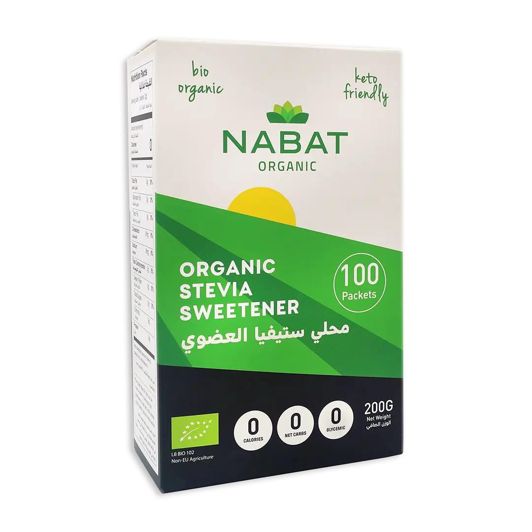Organic Stevia 100 Packets - Nabat Organic