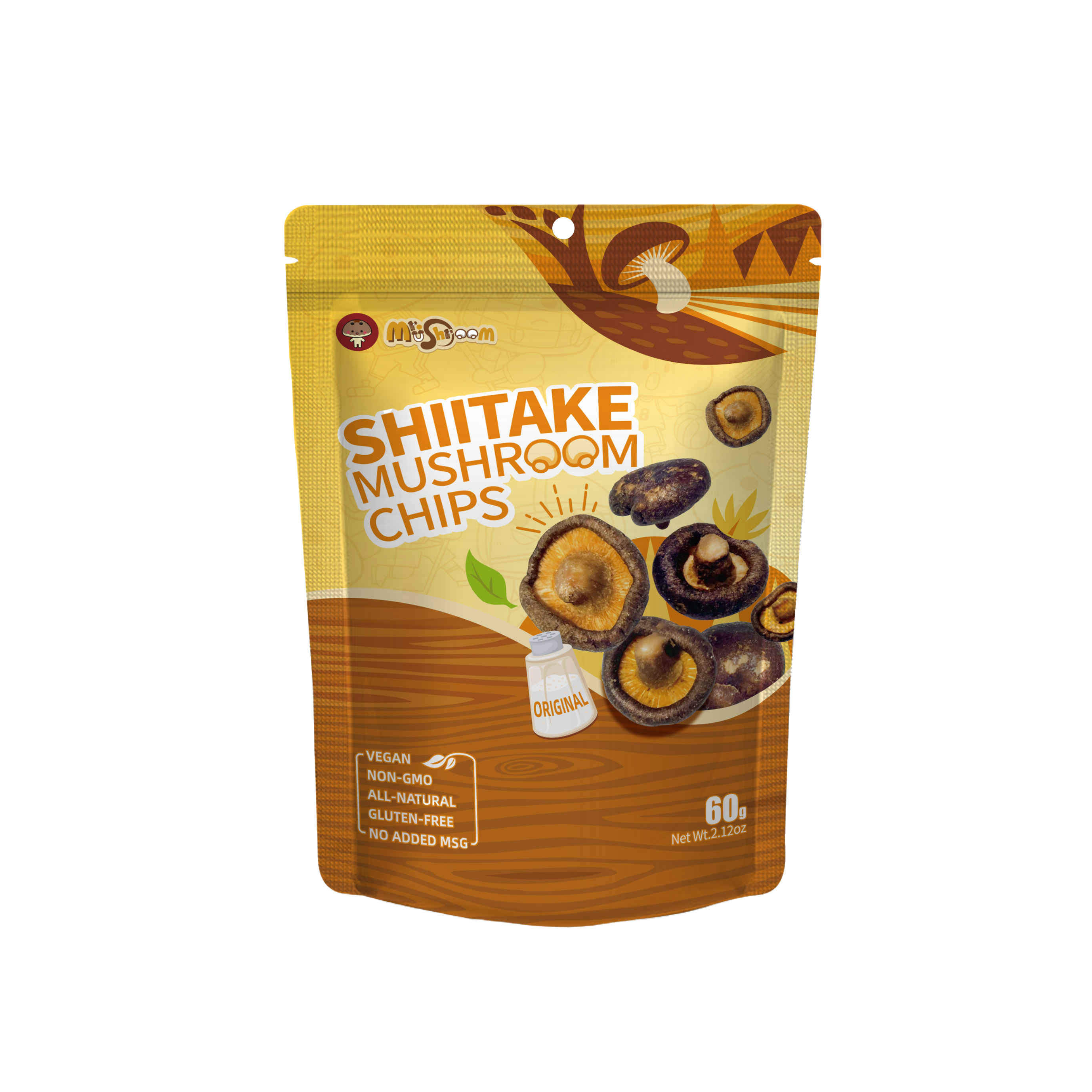 Shiitake Mushroom Chips-Original - Nabat Organic