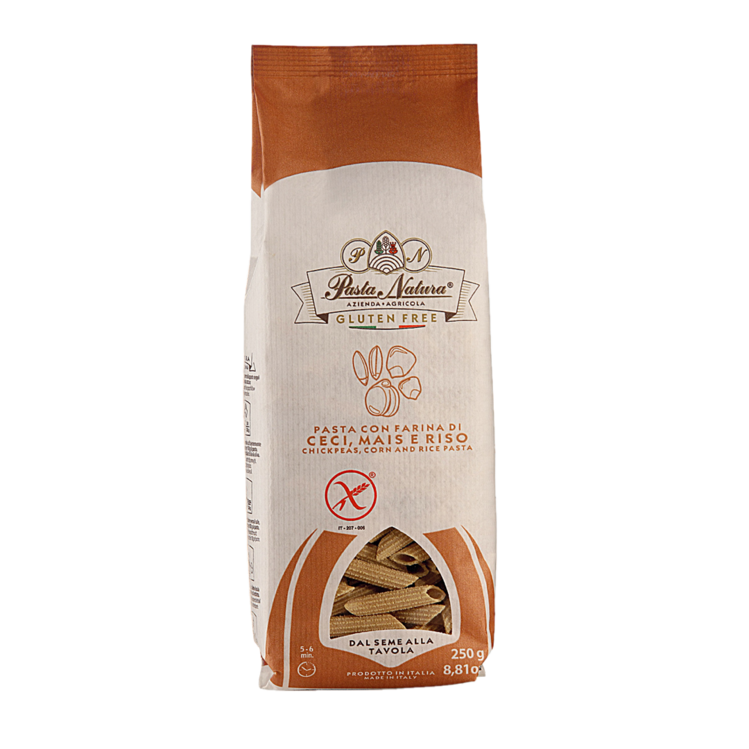 Gluten Free Chickpeas, Corn & Rice Pasta - Penne- Nabat Organic