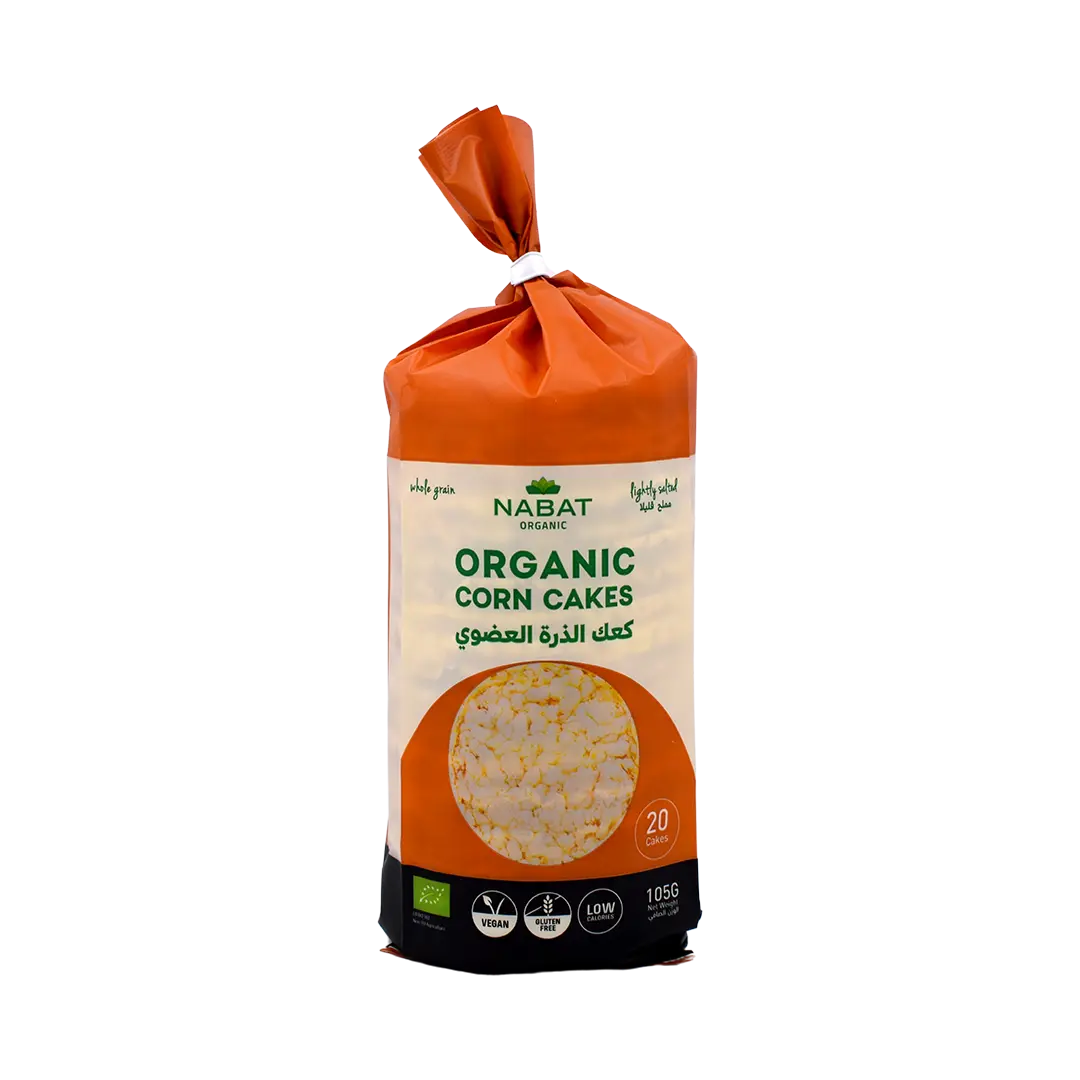 Organic Corn Cakes Lightly Salted - Nabat Organic