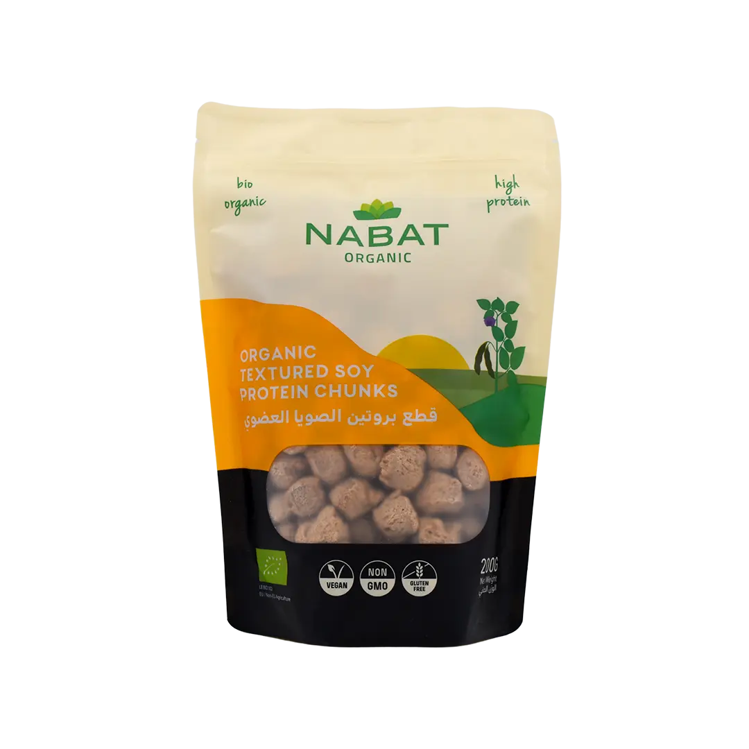 Organic Soy Protein Chunks - Nabat Organic